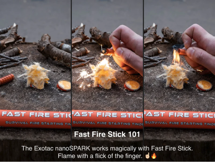 Outdoor & Lifestyle - Procamptek Fast Fire Stick - Fire Starter
